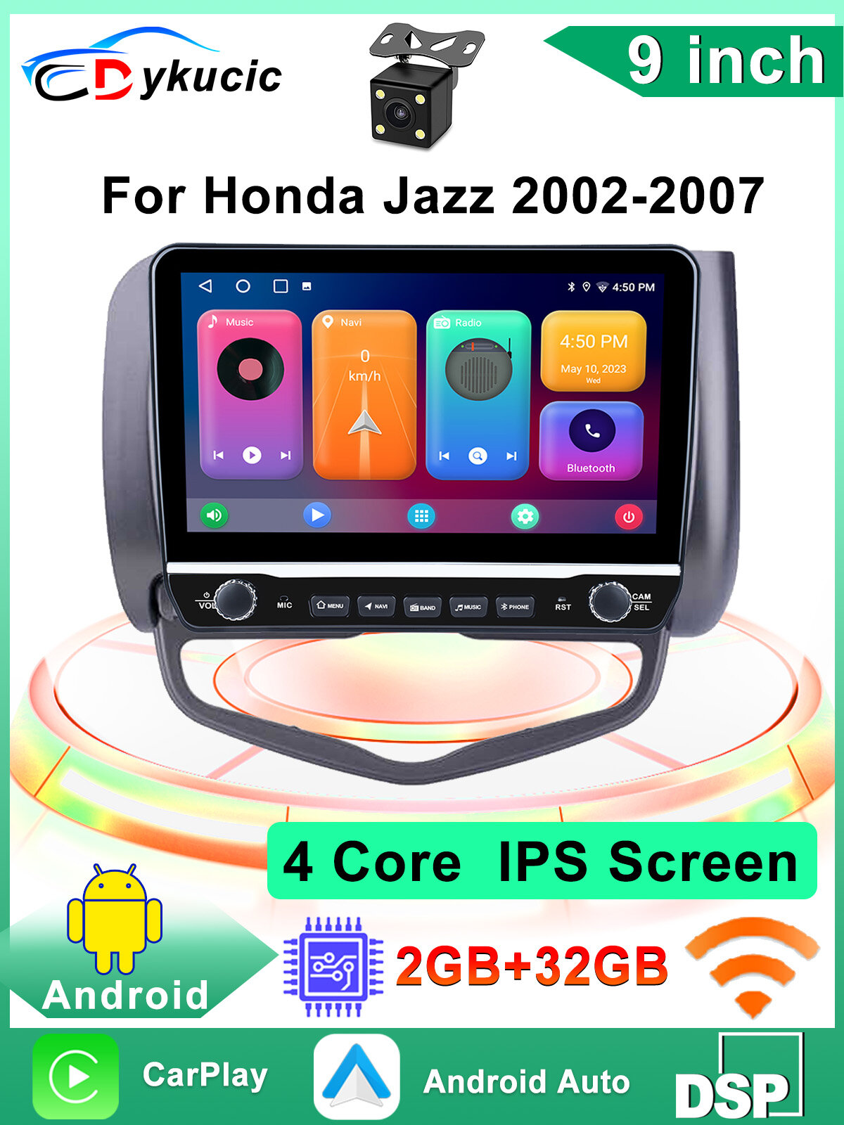 Магнитола для Honda Jazz 2002-2007