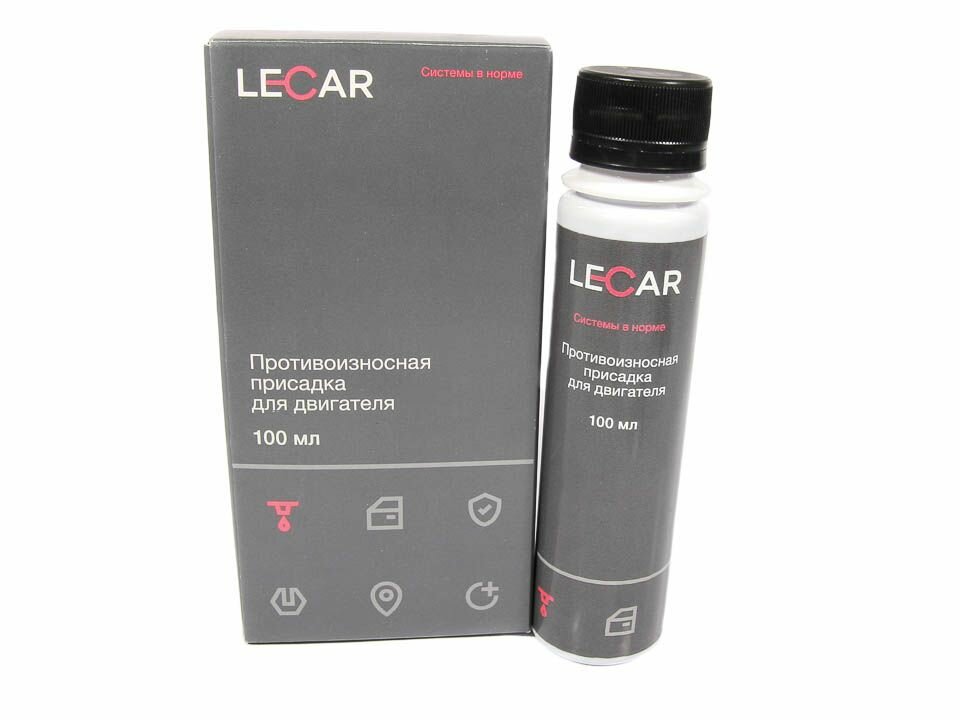 Присадка для двигателя 100 мл LECAR противоизносная LECAR000051411