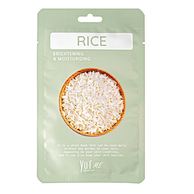 Yu.R Me Rice Sheet Mask Тканевая маска для лица с экстрактом риса