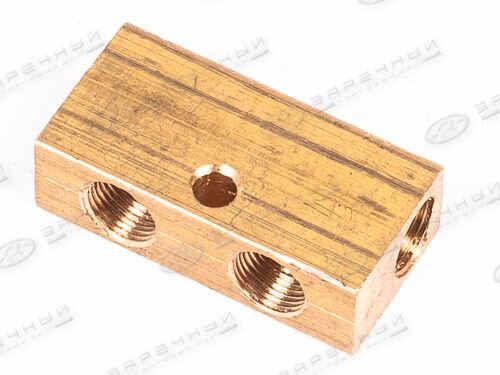 Соединитель муфта магистральных тормозных трубок 4 отверстия УАЗ 2206-3506011