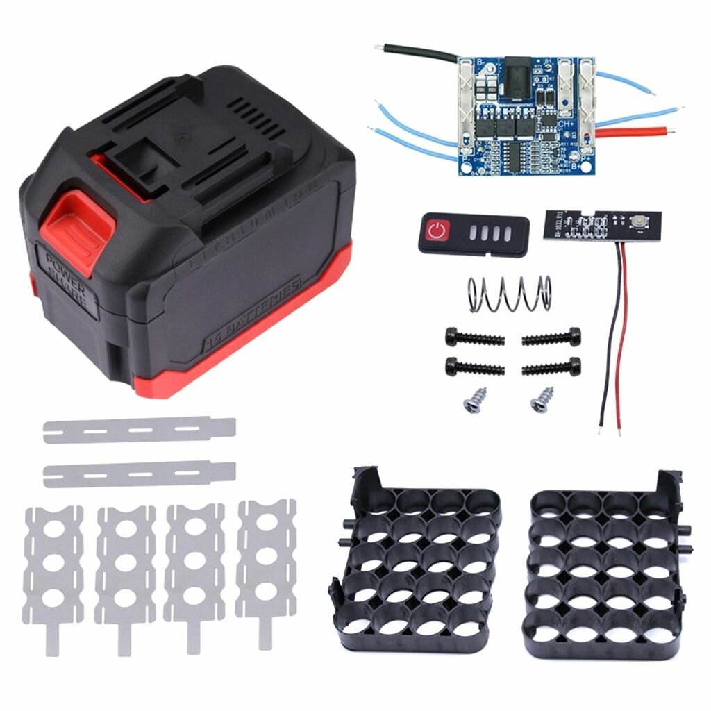 Кейс для хранения батарей с индикацией заряда, - набор из 20 секций