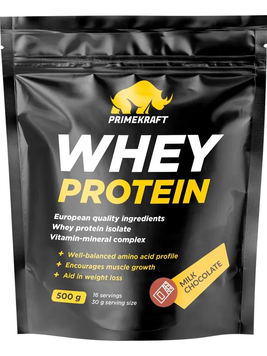 Протеин сывороточный Prime Kraft 500гр пак Молочный шоколад