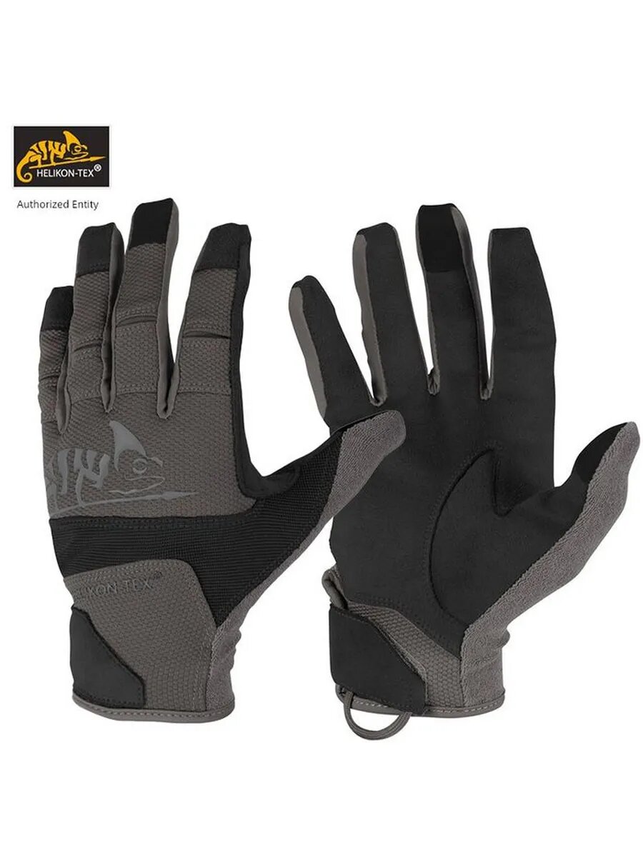 Перчатки Helikon Tactical RNG черно-серые, размер M