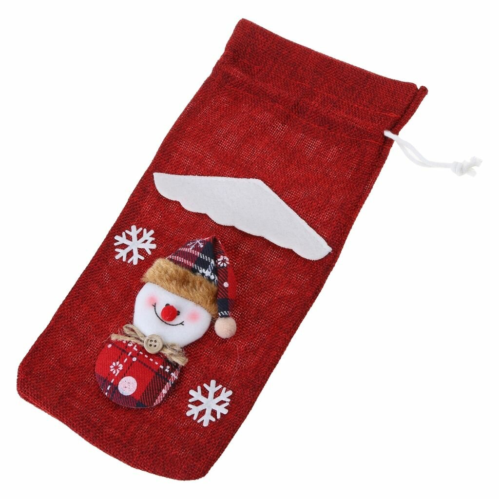 Чехол для бутылки вина на Новый год