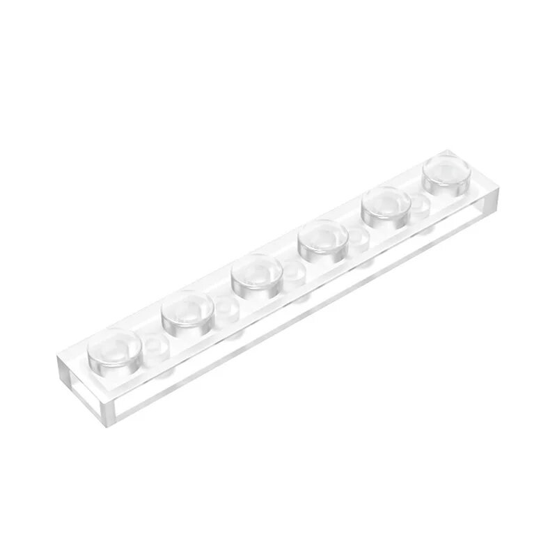 Прозрачная пластина 1x6, 10 шт, Цвет: 40-trans clear