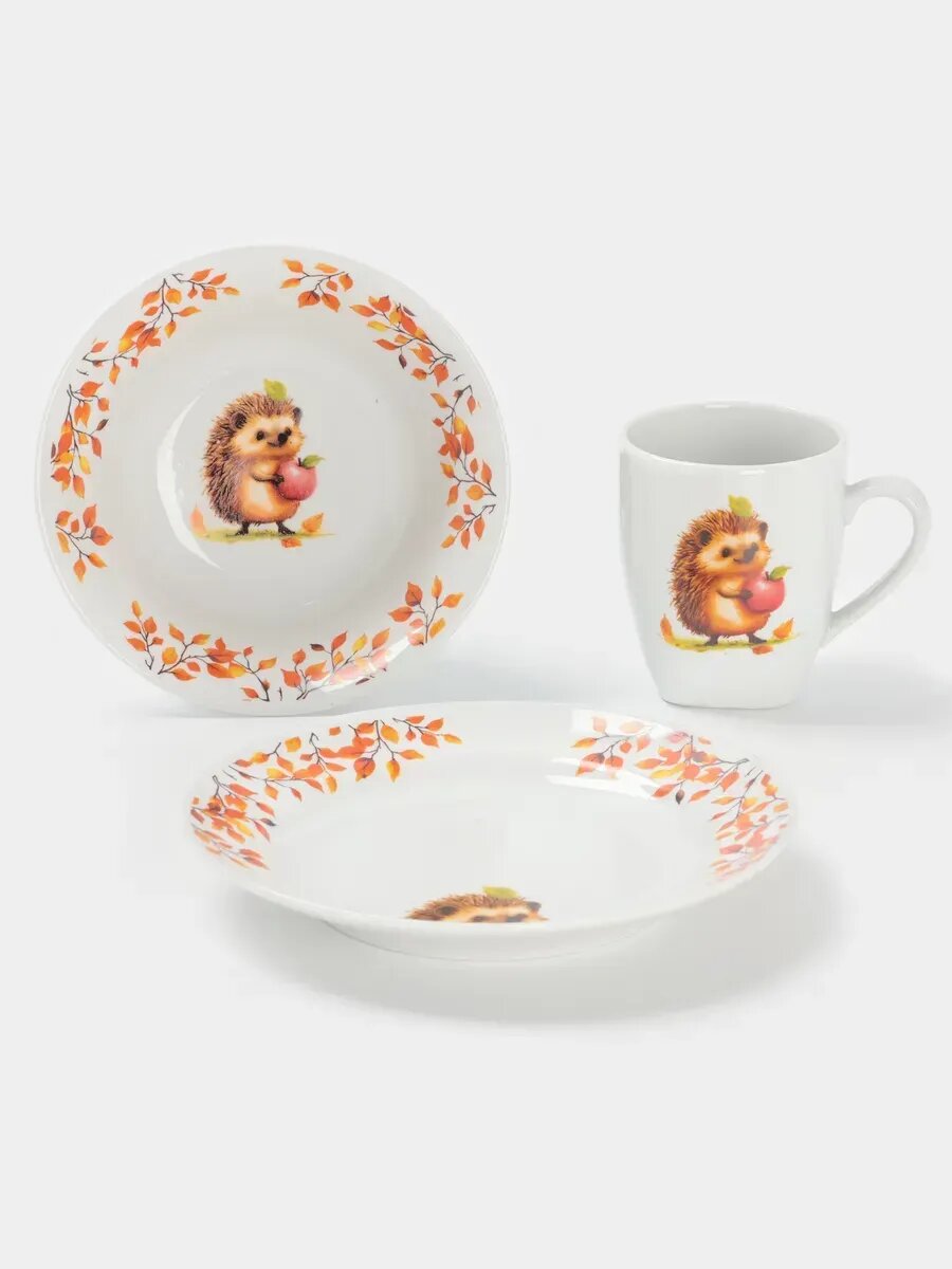 Набор детской посуды для кормления керамический