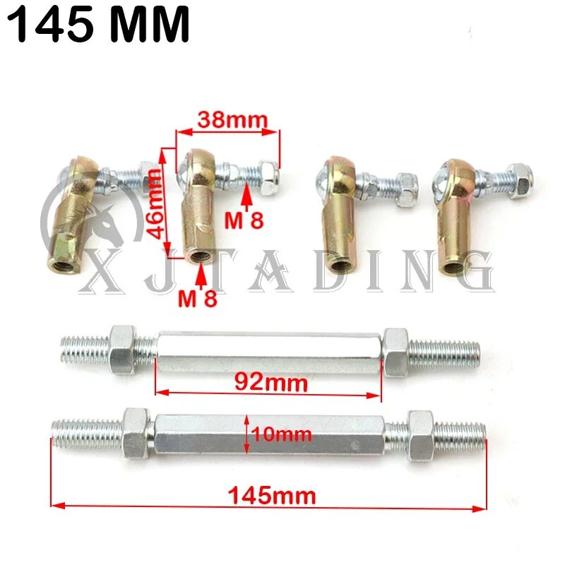 1 пара, шарнирный Комплект рулевой тяги, 90-145 мм, 145mm