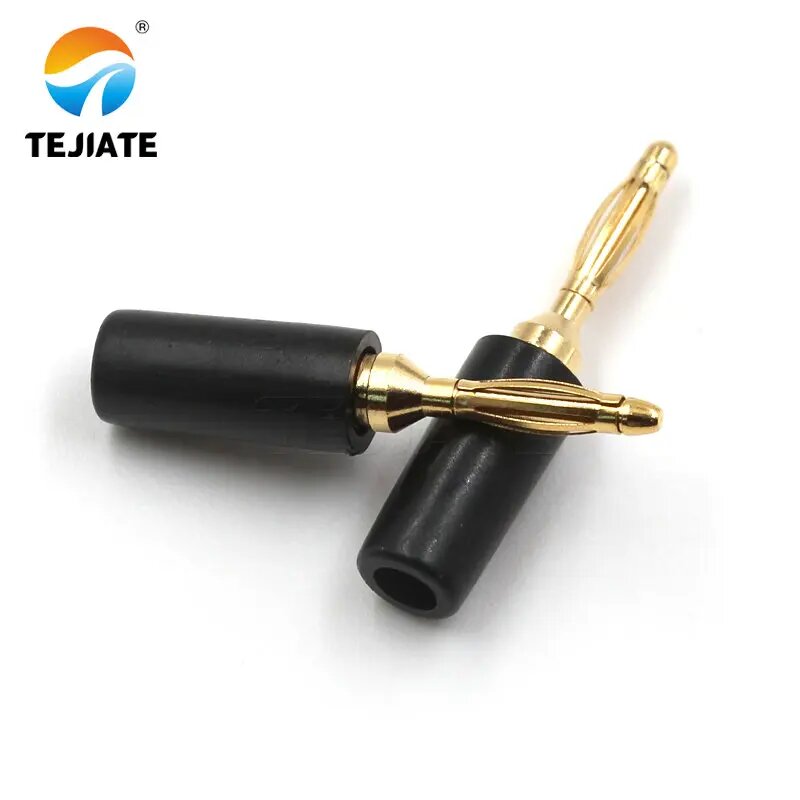 Банановая вилка TEJIATE 2мм, черная
