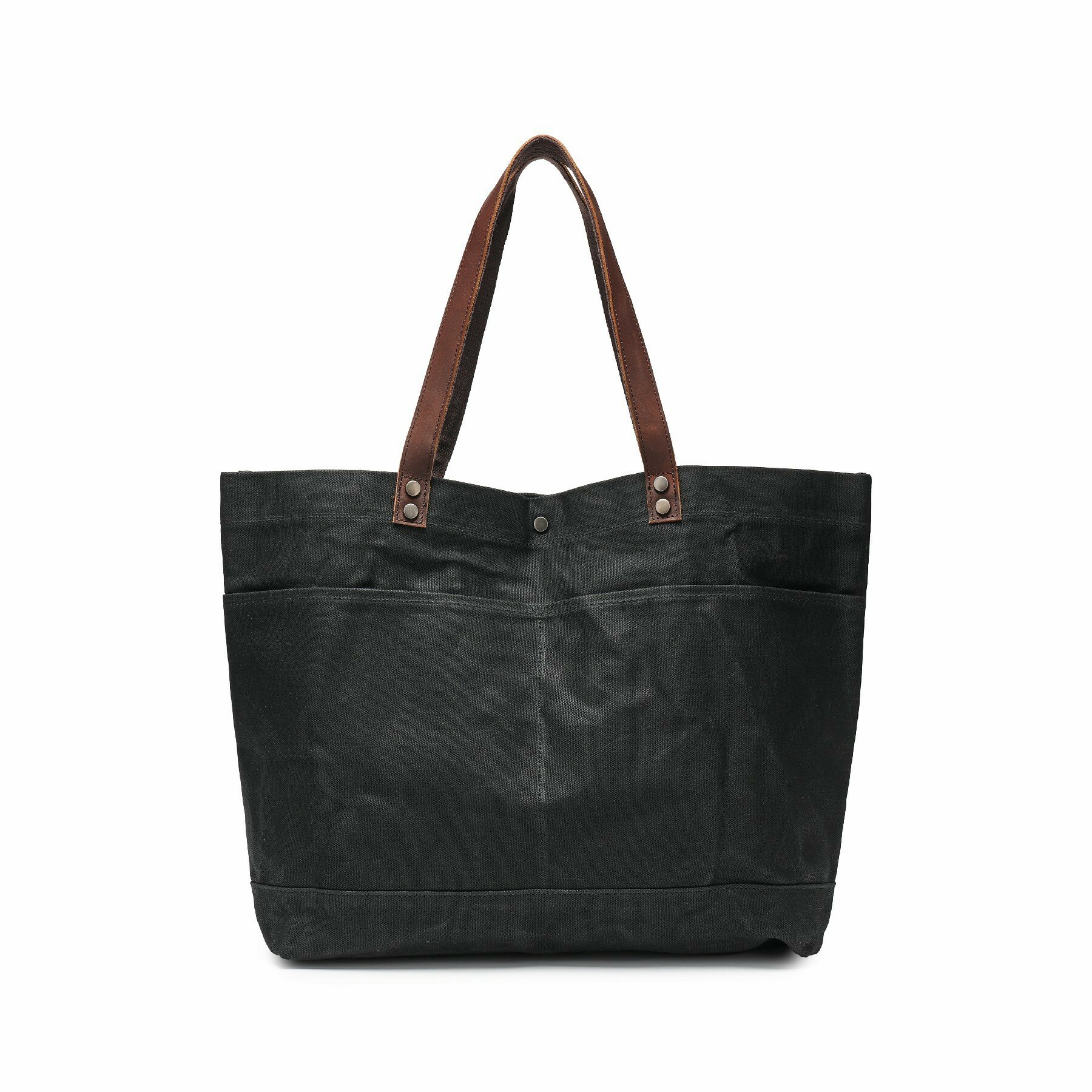 Большая сумка-тоут унисекс, дорожная сумка из вощеной парусины большой вместимости, сумка через плечо, ценная водонепроницаемая сумка для покупок