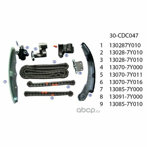 Комплект ГРМ Nissan VQ35DE UM United Motors 30CDC047