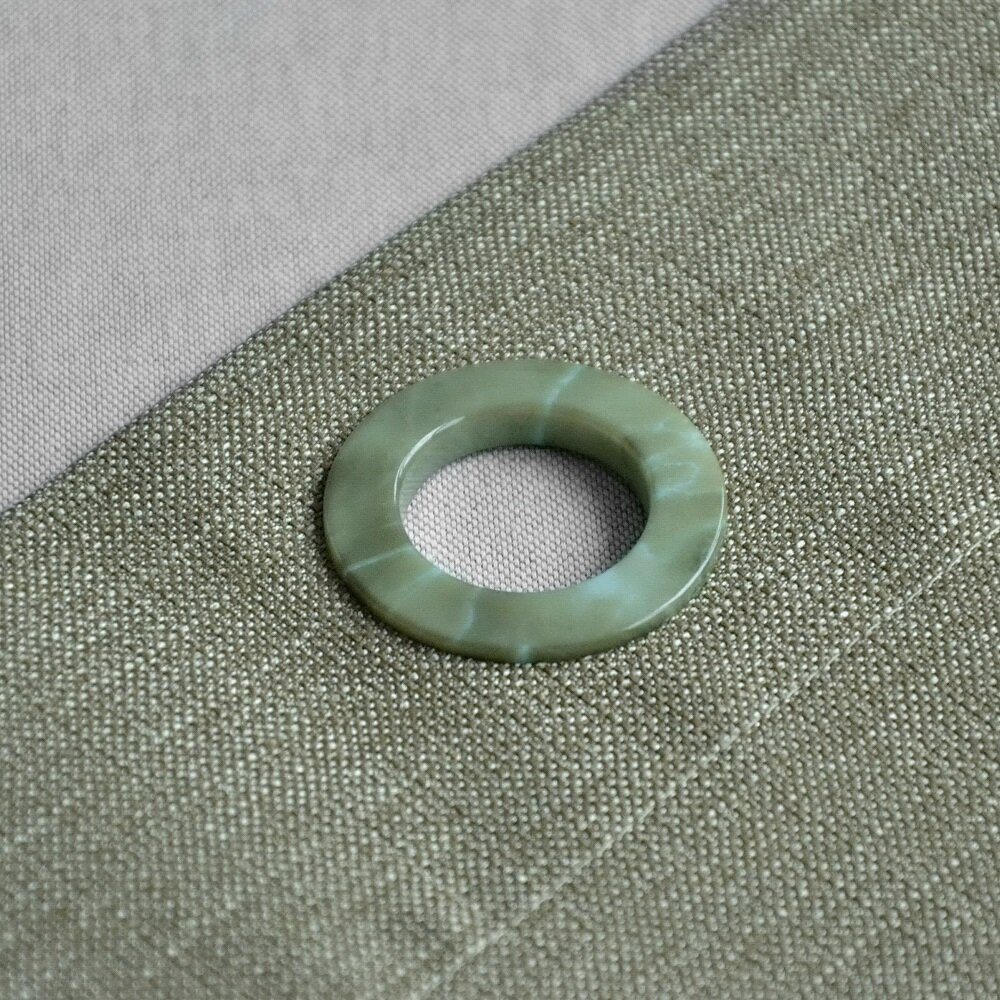 Люверсы 100 шт для штор, диаметр 35 мм, цвет зеленый