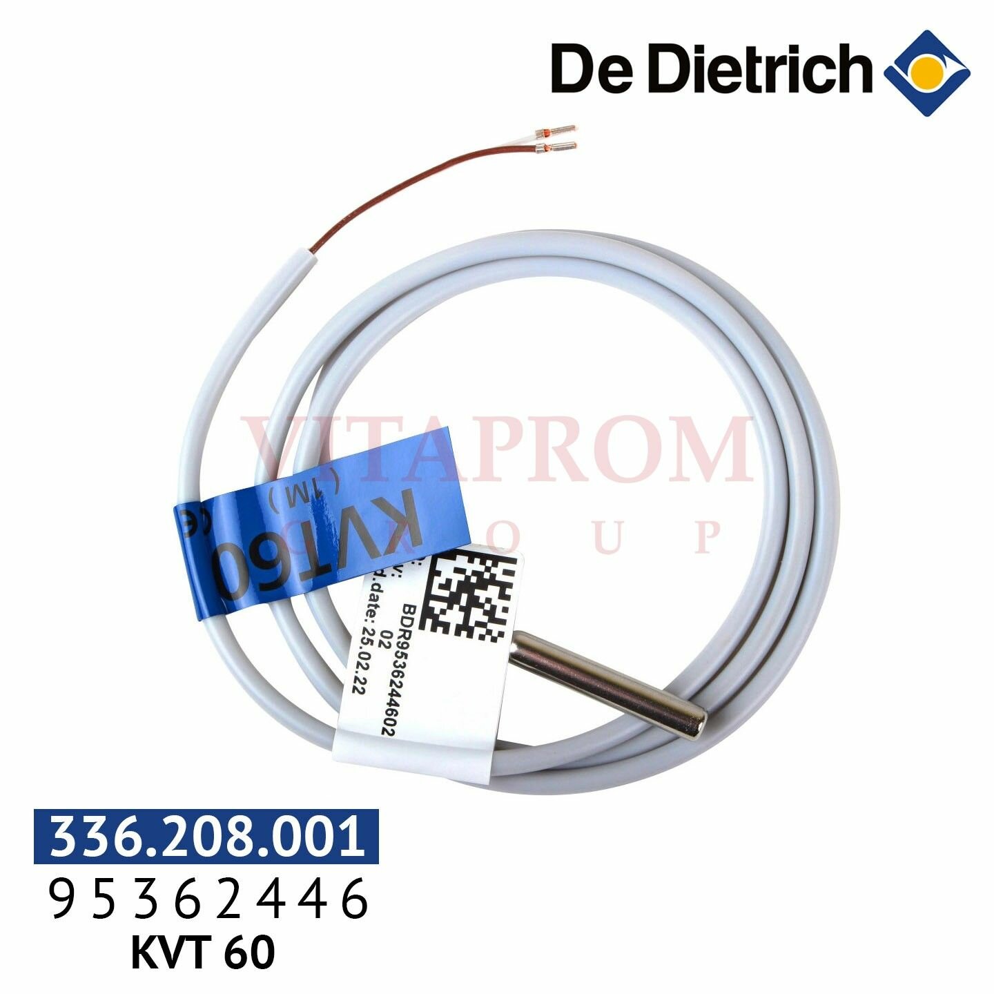 Датчик De Dietrich 95362446 KVT 60 дл. 1 м