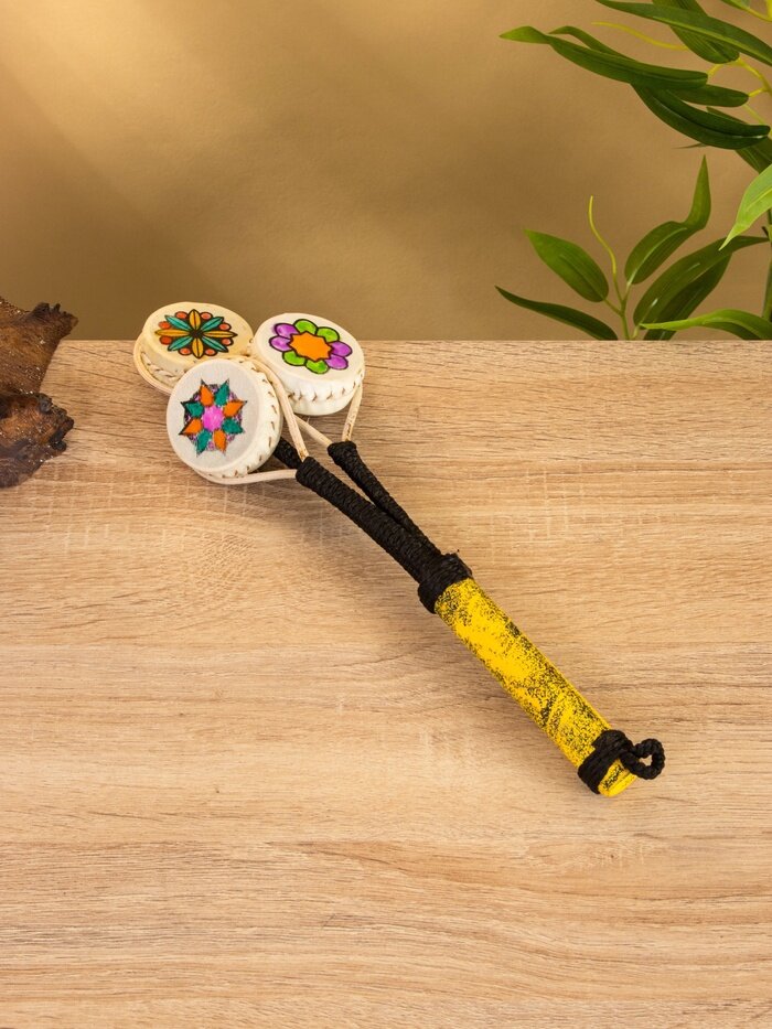 Сувенирный музыкальный инструмент "Клон Тонг" пластик, ротанг, 10х3х30 см