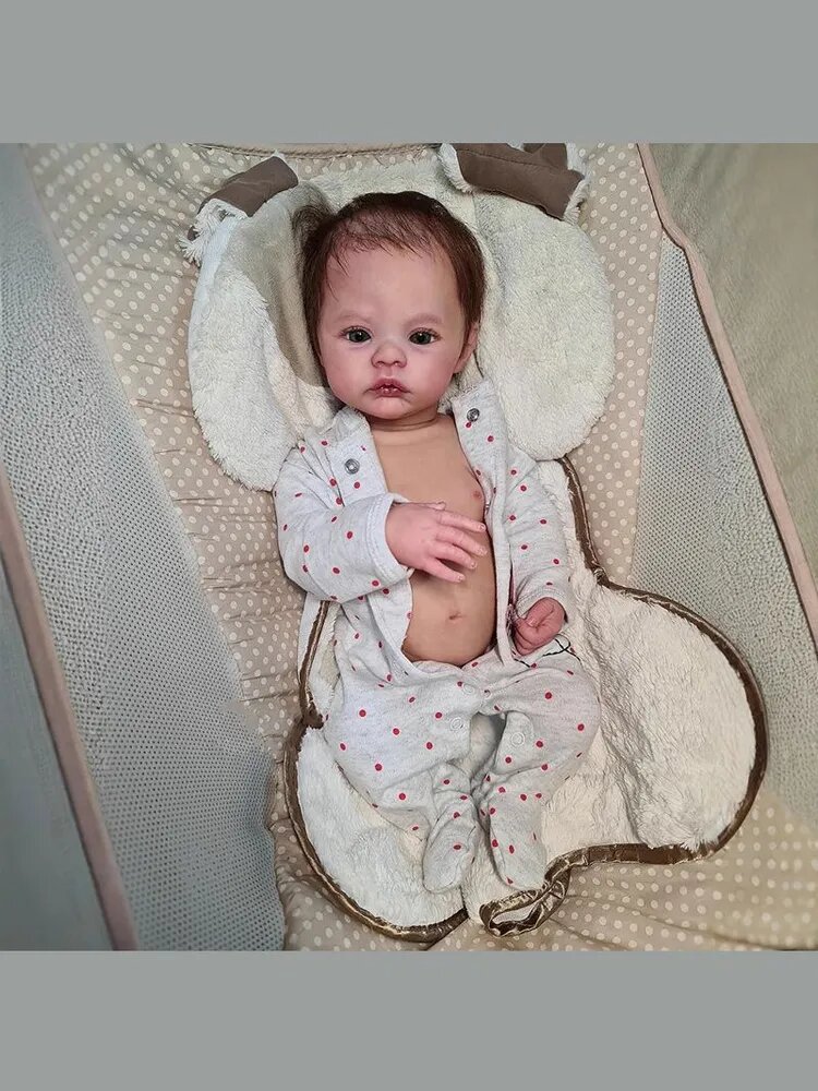 Reborn кукла-мальчик 49 см полностью из пластика — фото 1