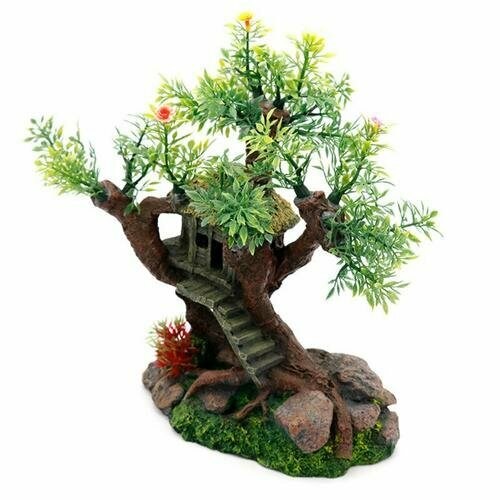 Аквариум украшен смолой аксессуары деревянные домики рыбные сараи пещеры аквариумы ландшафтные украшения аквариум декоративный вид