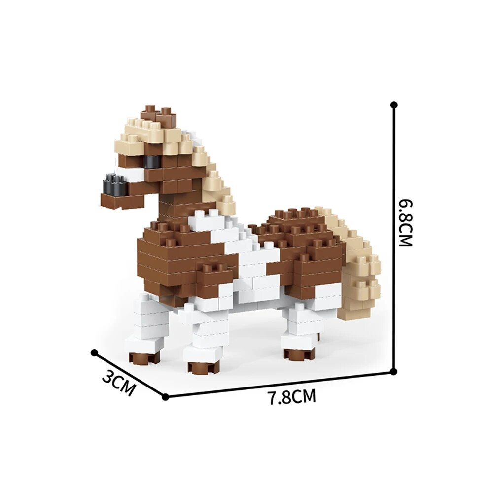 Мини-блоки KNEW BUILT Pony Blocks, Коричневый