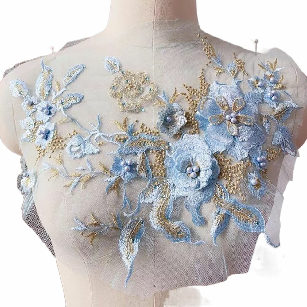 Вышитые Цветочные Патчи