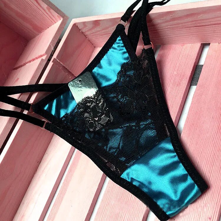 Мужские стринги из нейлона Бирюзовый, E