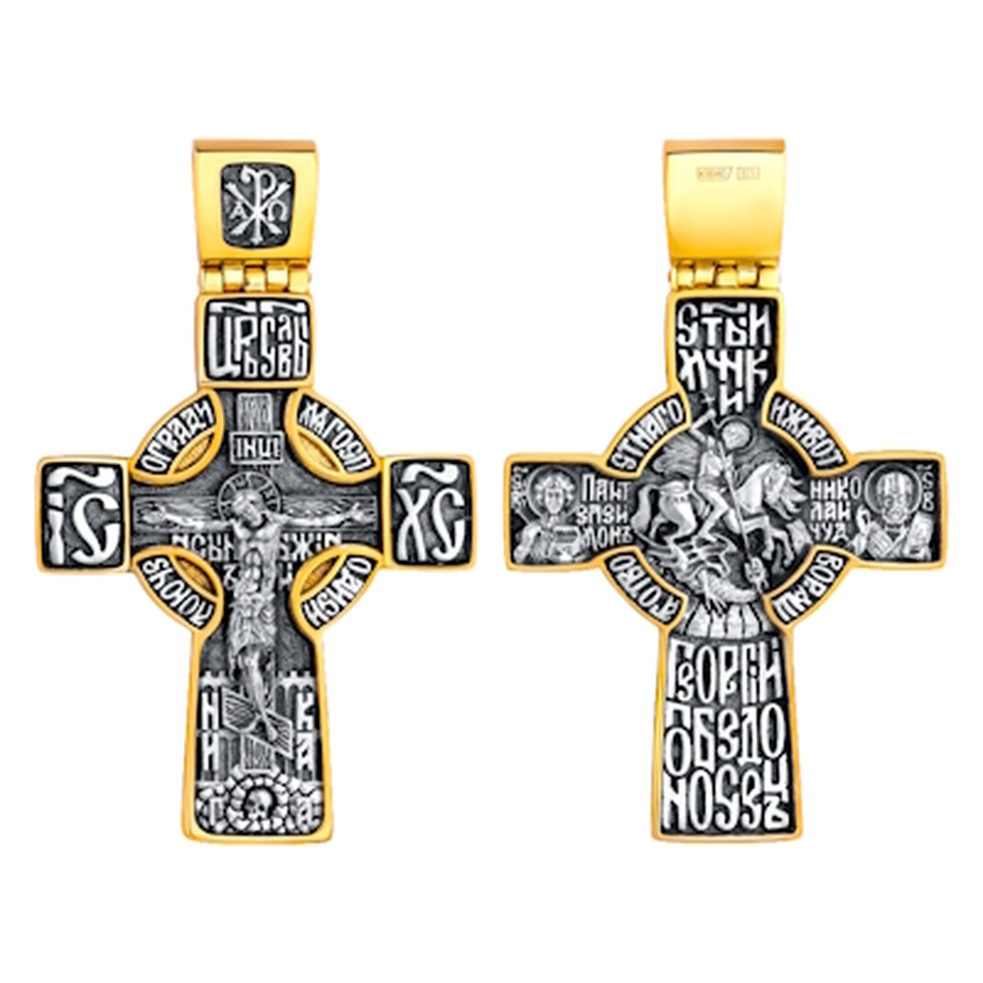 Крестик, серебро, 925 проба