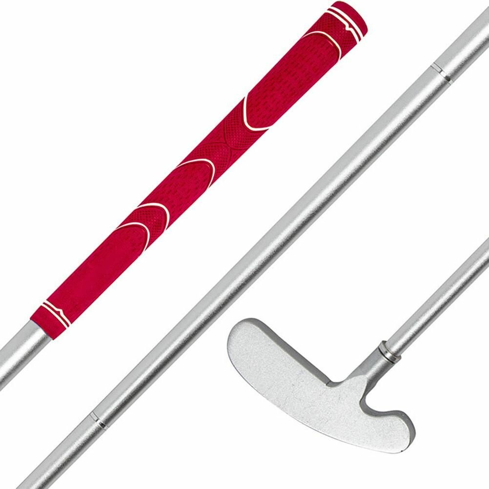 Клюшка для гольфа для левой руки, съемная трехсекционная портативная клюшка для гольфа из алюминиевого сплава длиной 86,5 см для тренировок, двусторонняя лицевая сторона, регулируемая длина