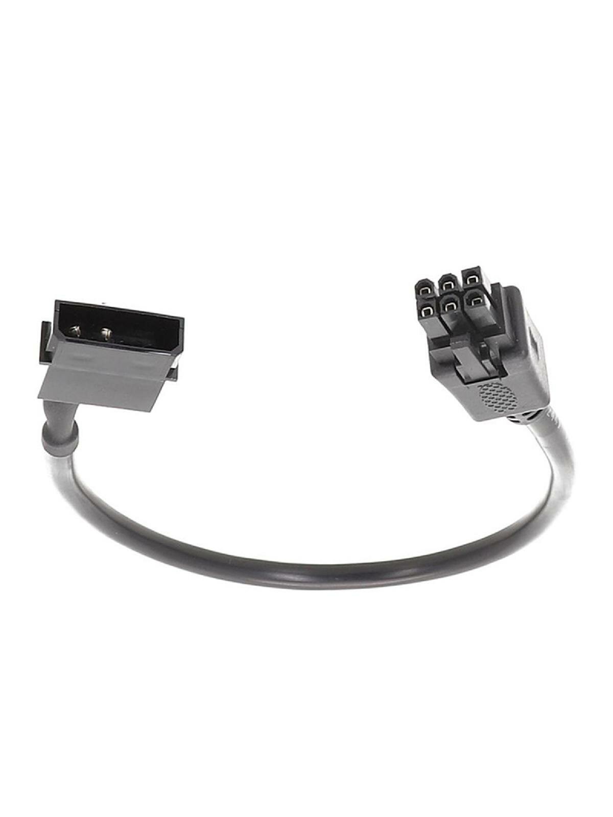 Molex 4Pin large 4Pin D-port to 6Pin Graphics Card Power Supply Cable Cord 14AWG Durable