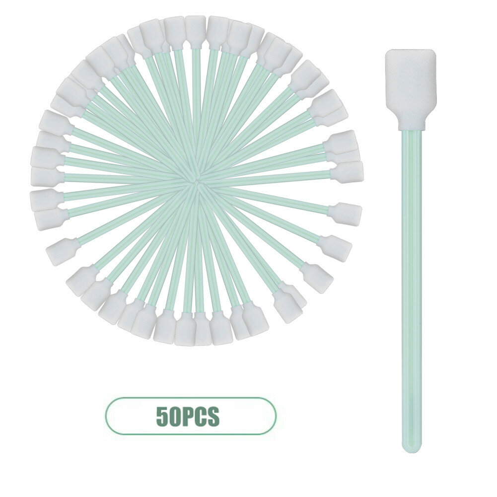 Cleaning Swabs Cotton Swabs, Anti-corrosion 50pcs for Printer Printhead Disk Lens
