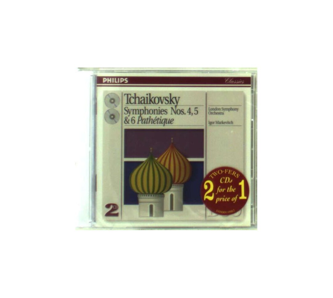 Диск Peter Iljitsch Tschaikowsky (1840-1893) - Symphonien Nr.4-6 (2 CD)