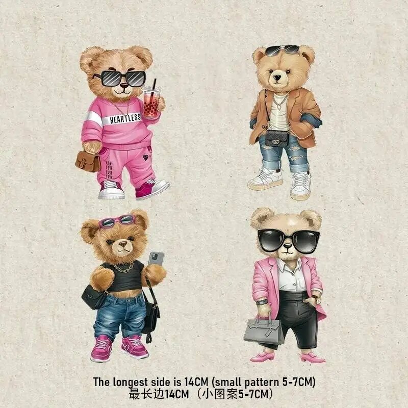 Набор милых медвежат для декорирования одежды JCTH-0263-4