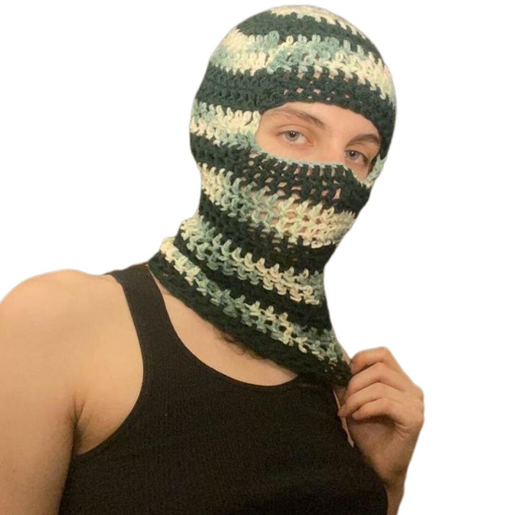 Балаклава «Ужасный череп», Зеленый градиент