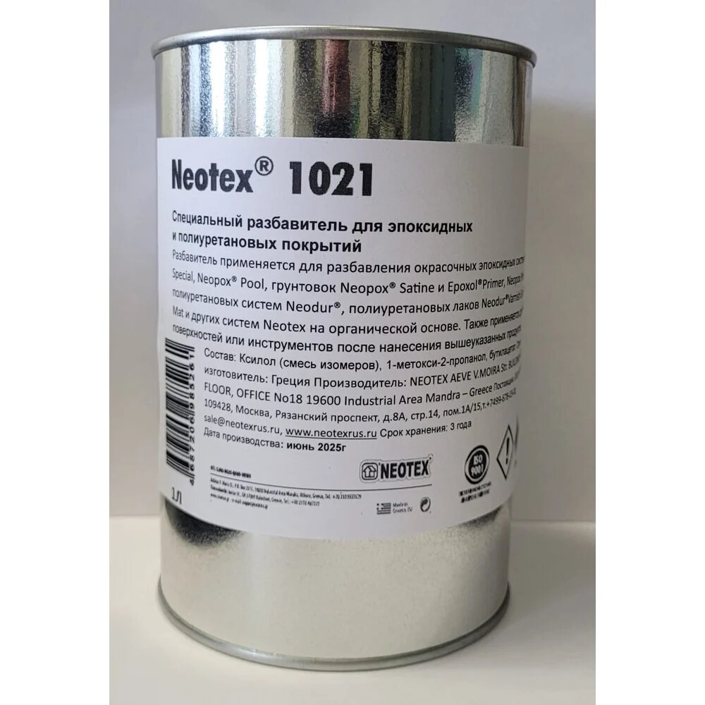 Разбавитель, очиститель инструментов для таков и красок NEOTEX 1021 1л 12770100