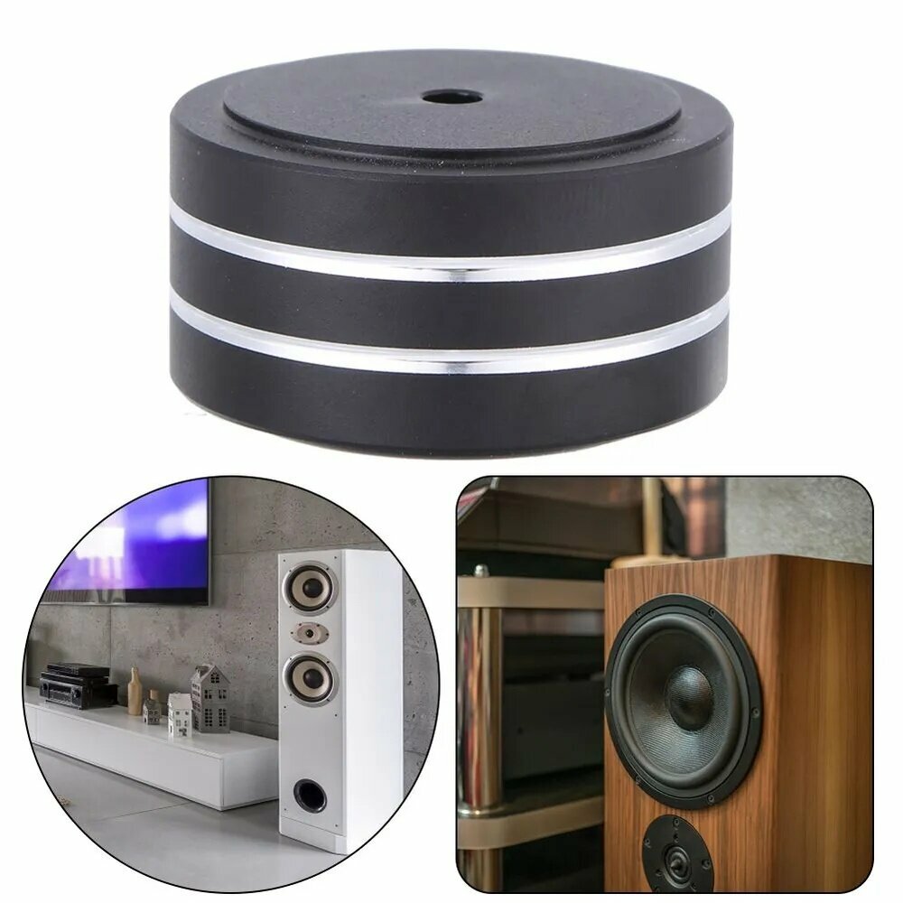 Ножки для Hi-Fi системы алюминиевые, 20 мм, с резиновыми вставками