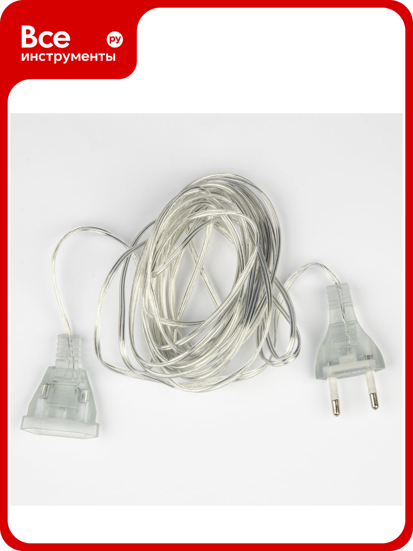 Удлинитель для подключения гирлянд Uniel UCX-Y25/10W-300 CLEAR UL-00009938