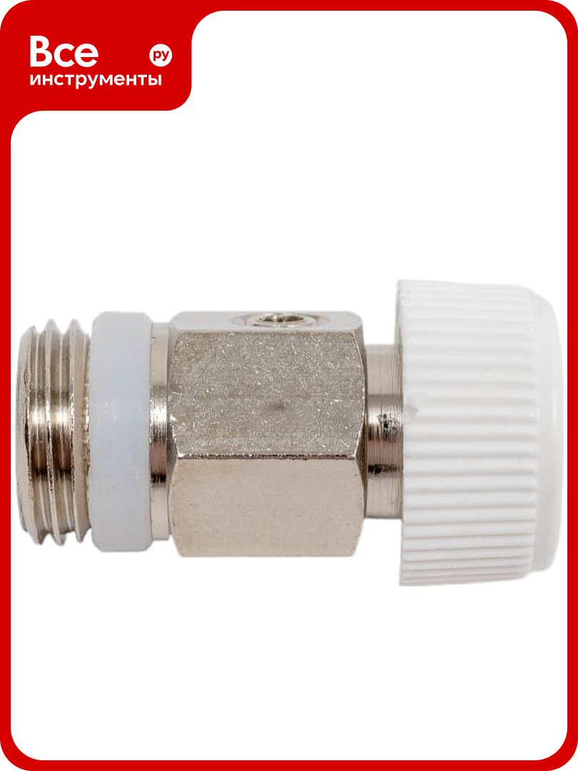 Ручной воздухоотводчик ITAP 1/4" 194 1/4' профессиональный, никелированная латунь, надежный контроль потоков