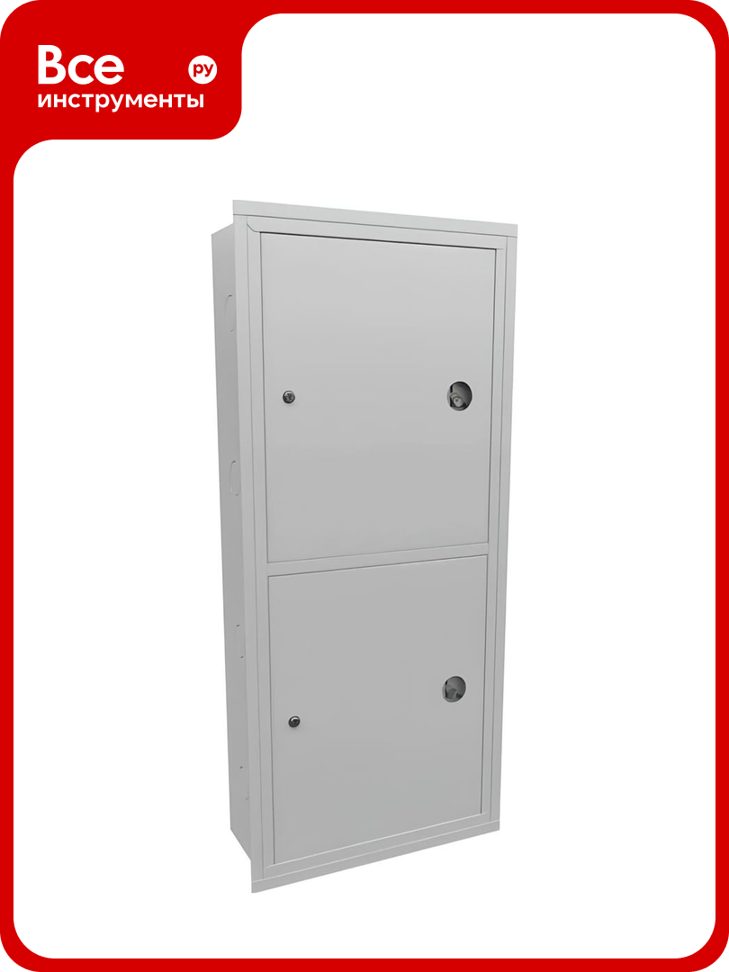 Шкаф пожарный Балтика-01 встроенный ШП-К-320-21 ВЗБ (2ПК) ЗМ 1300x540x230 белый 016-4312