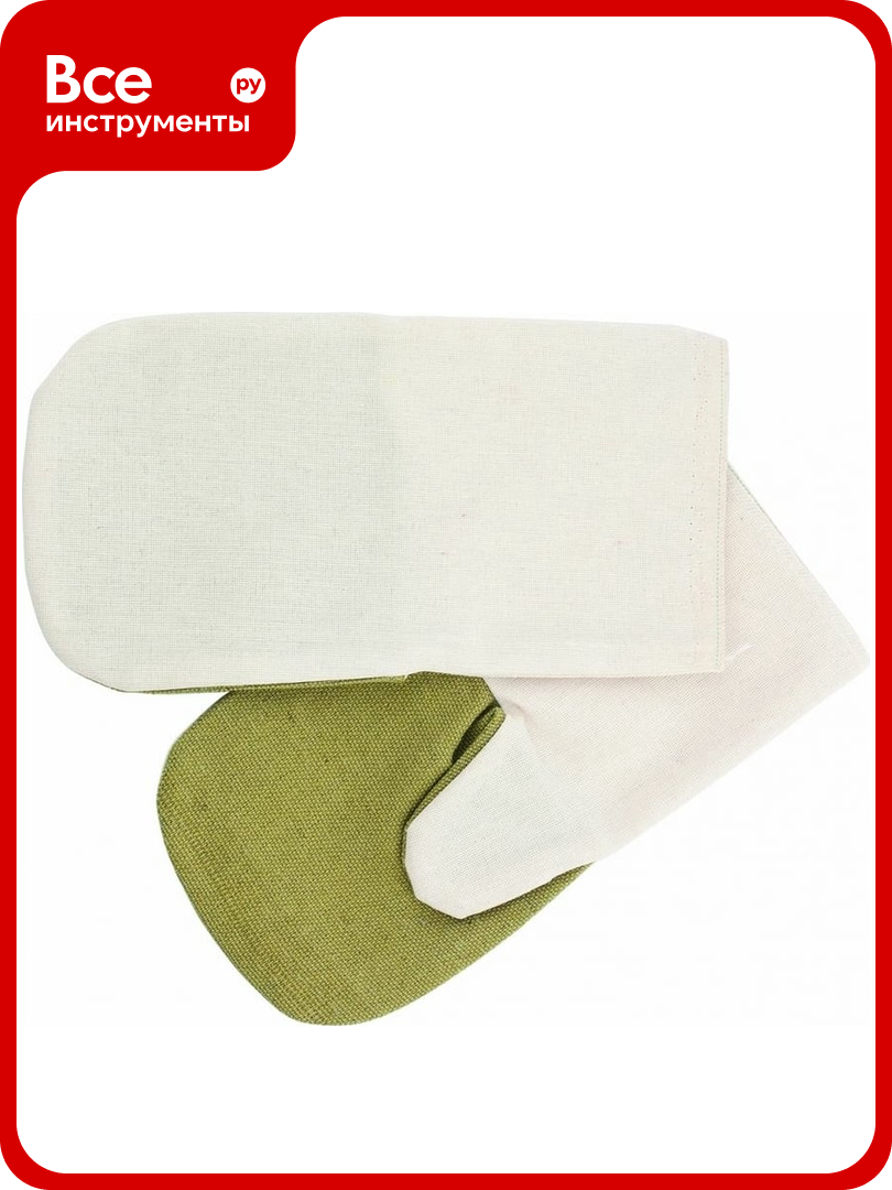 Рукавицы х/б с брезентовым наладонником СИБРТЕХ Рос 68130 из хлопка и льна, повседневного назначения, без утеплителя