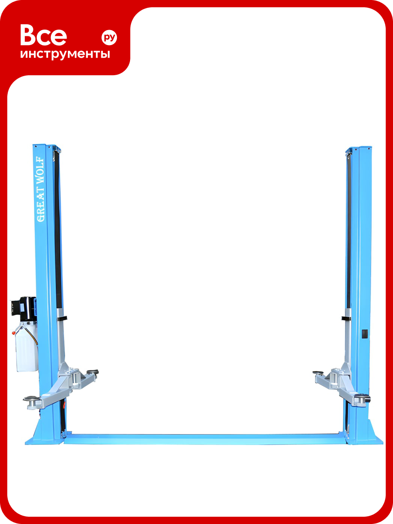 Подъемник электрогидравлический 2х стоечный Great Wolf 4 т GW-F4000 220