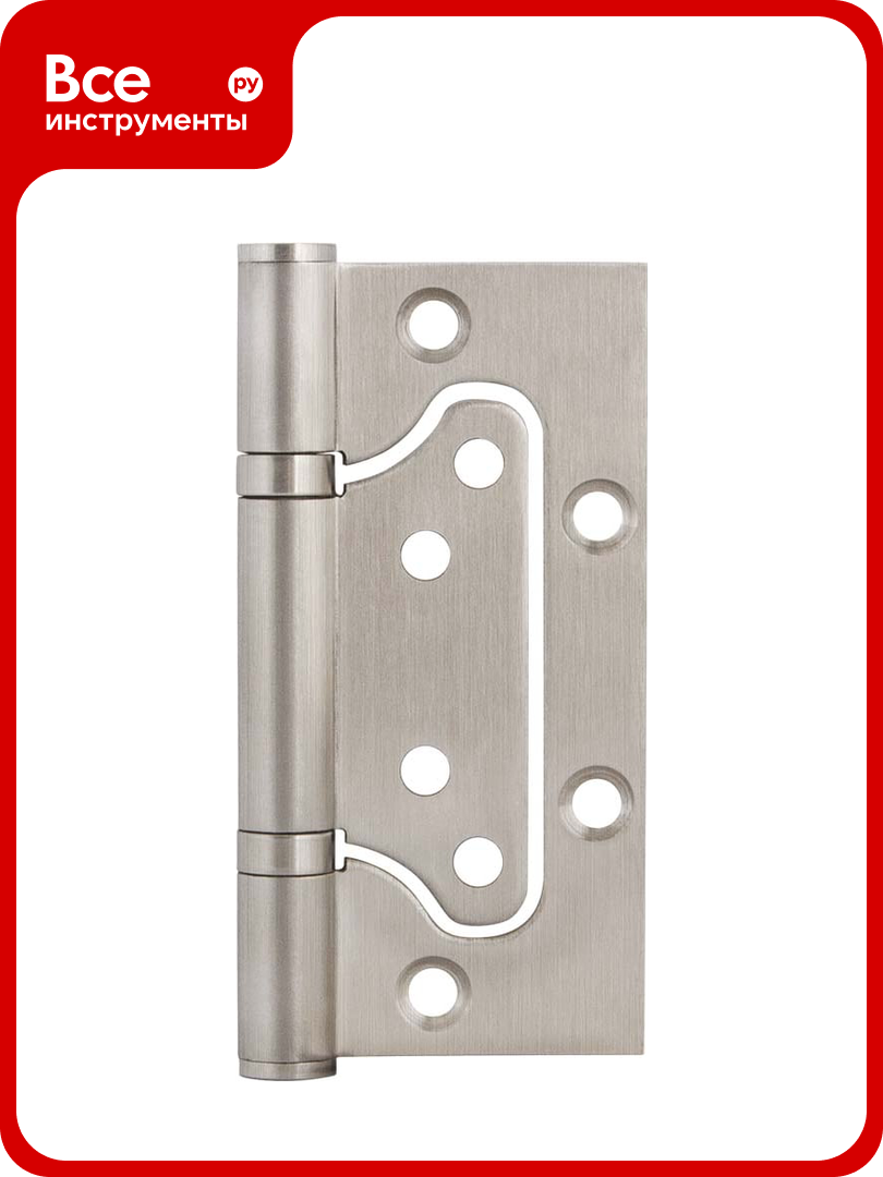 Универсальная петля Fuaro 500-2BB нерж. сталь INOX 304, без врезки 100x2,5, 2 шт. 44859