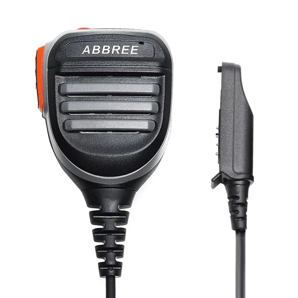 ABBREE микрофон-динамик оранжевый для рации