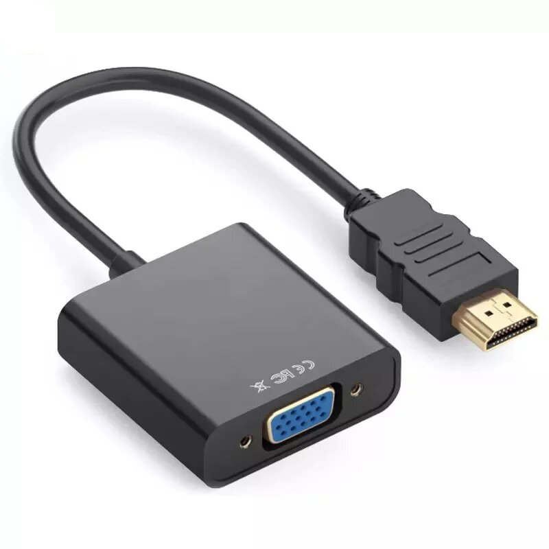 Для адаптера HDMI-VGA, позолоченный 1080P Full HD-папа-мама HDTV, HDMI-совместимый кабель-VGA для монитора/проекторов/ноутбука