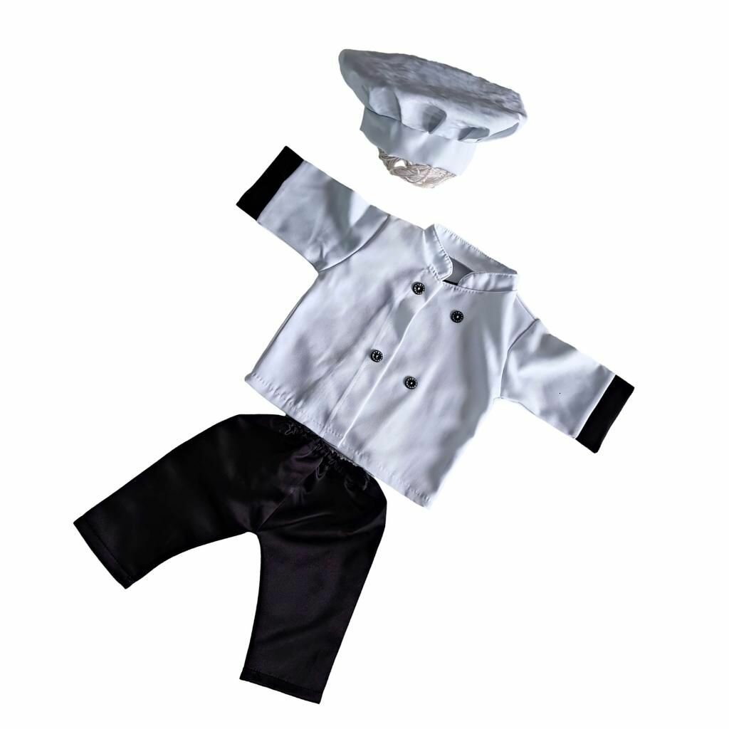 Детская шапка повара для фотосъемки 0-2M