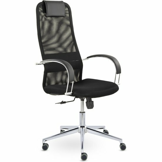 Кресло офисное Utfc СН-601 Соло хром SoloСН Ср S-0401/TW-01/Е11-к (черный)