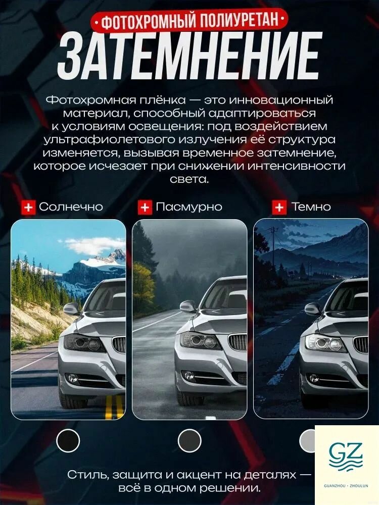 Пленка автомобильная антигравийная 0.6 мх30 см