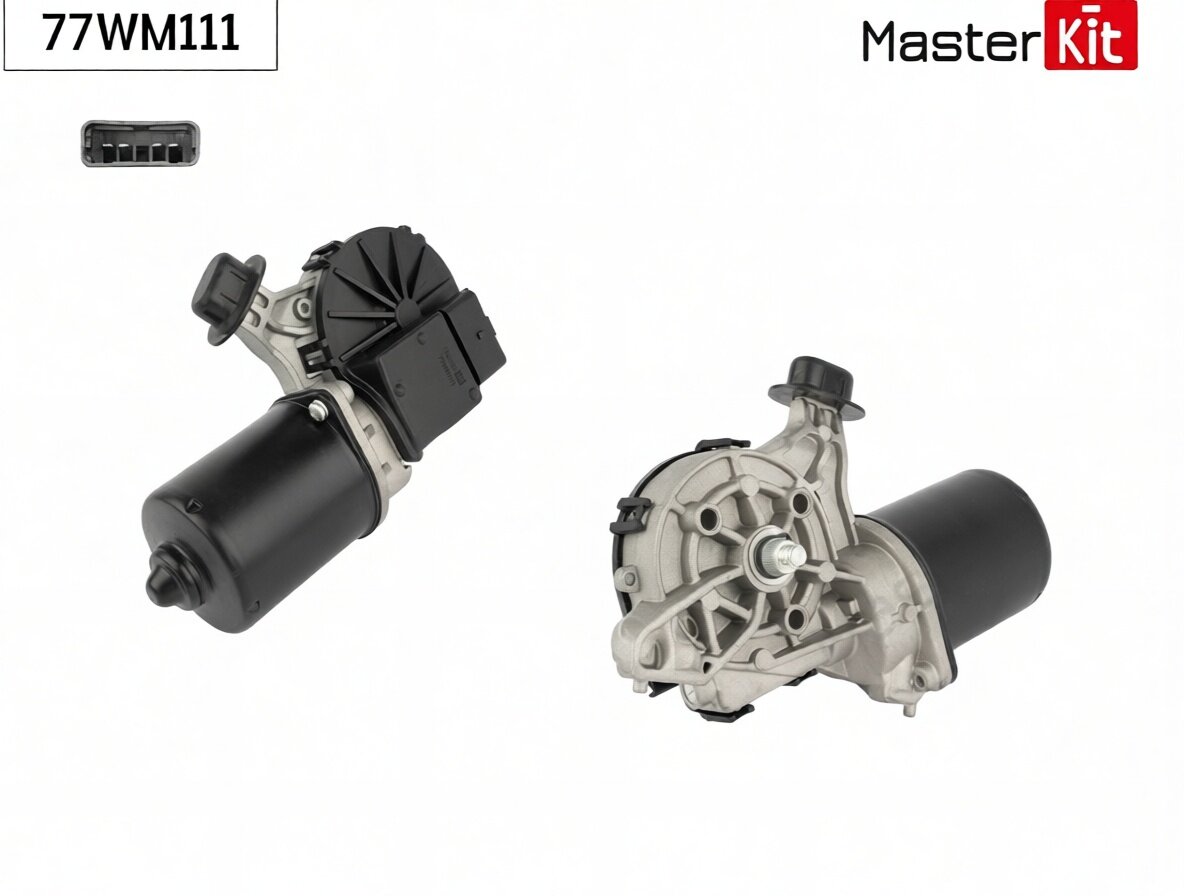 Мотор стеклоочистителя перед. Renault MEGANE III (KZ0/1) 2008 - 77WM111 MasterKit арт. 77WM111