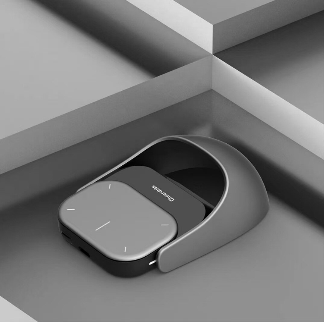 Cheerdots Мышь Cheerdots2 Съемная сенсорная панель Air Mouse (запись), черный, серый металлик