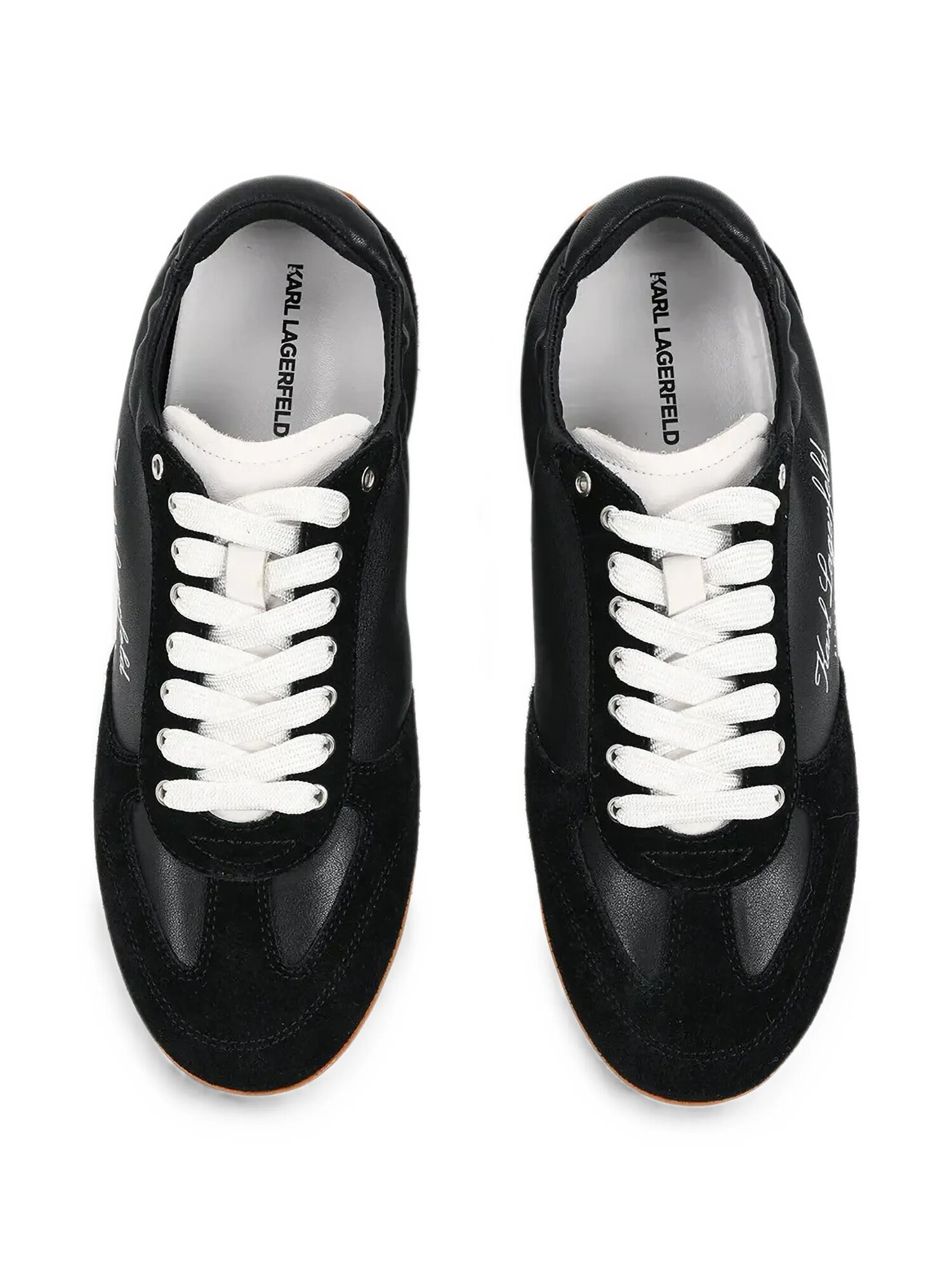 Кроссовки Karl Lagerfeld Logo-print panelled sneakers, размер 38 — фото 1