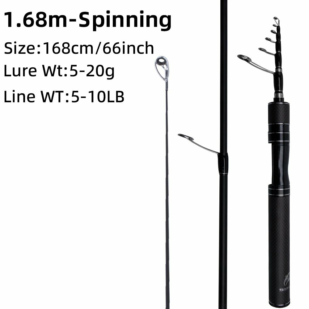 Телескопическая удочка 1.68m Spinning