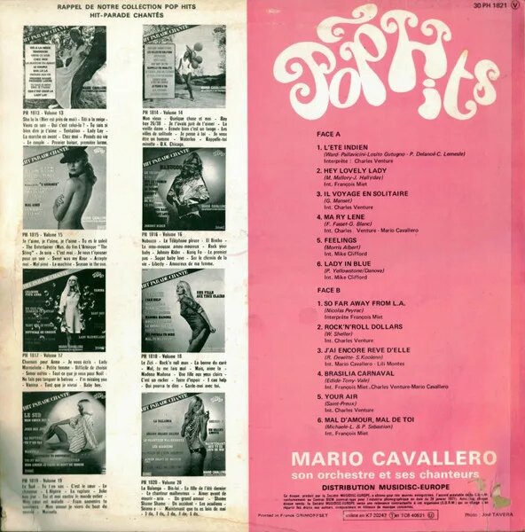 Hit Parade Chante - Pop Hits - Vol. 21 — фото 1