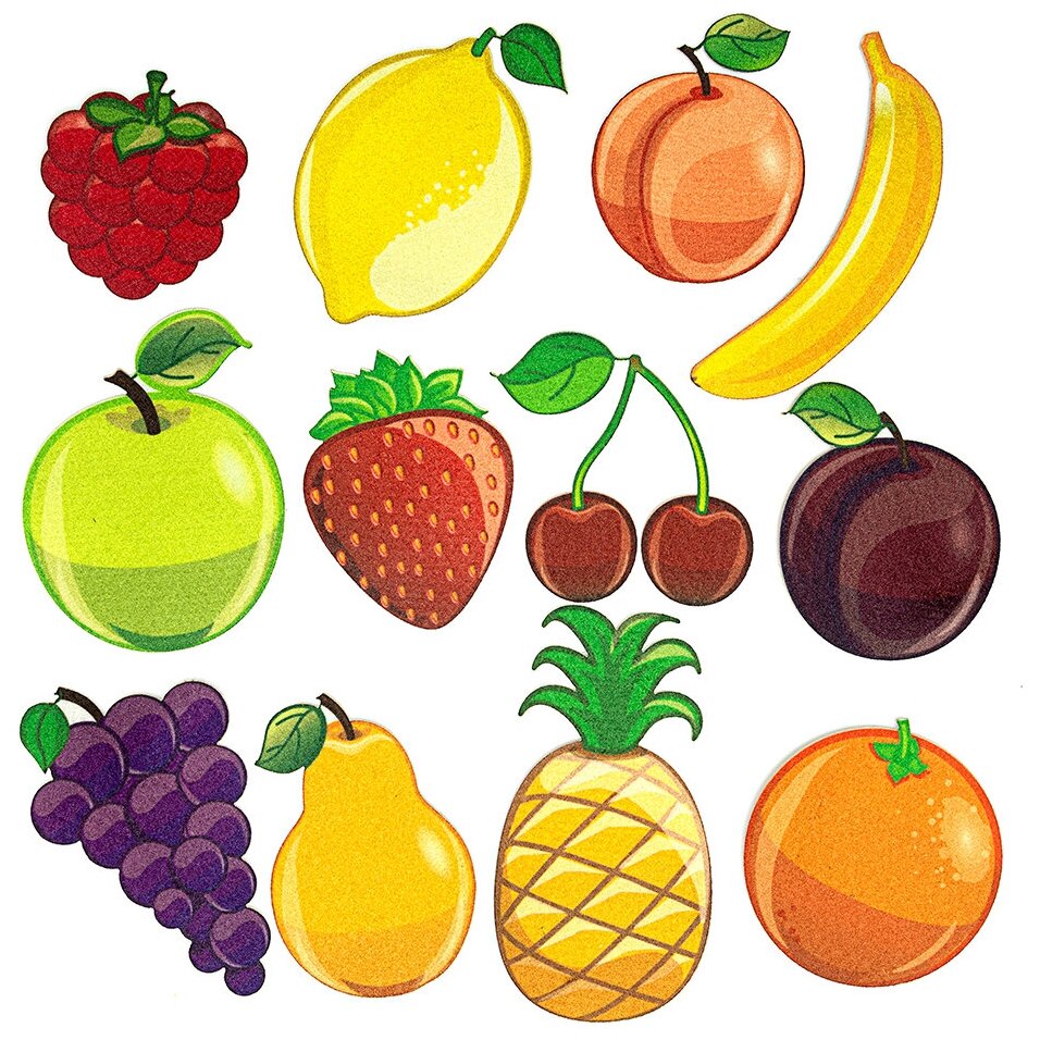 Игровой набор из фетра на липучках "Фрукты"