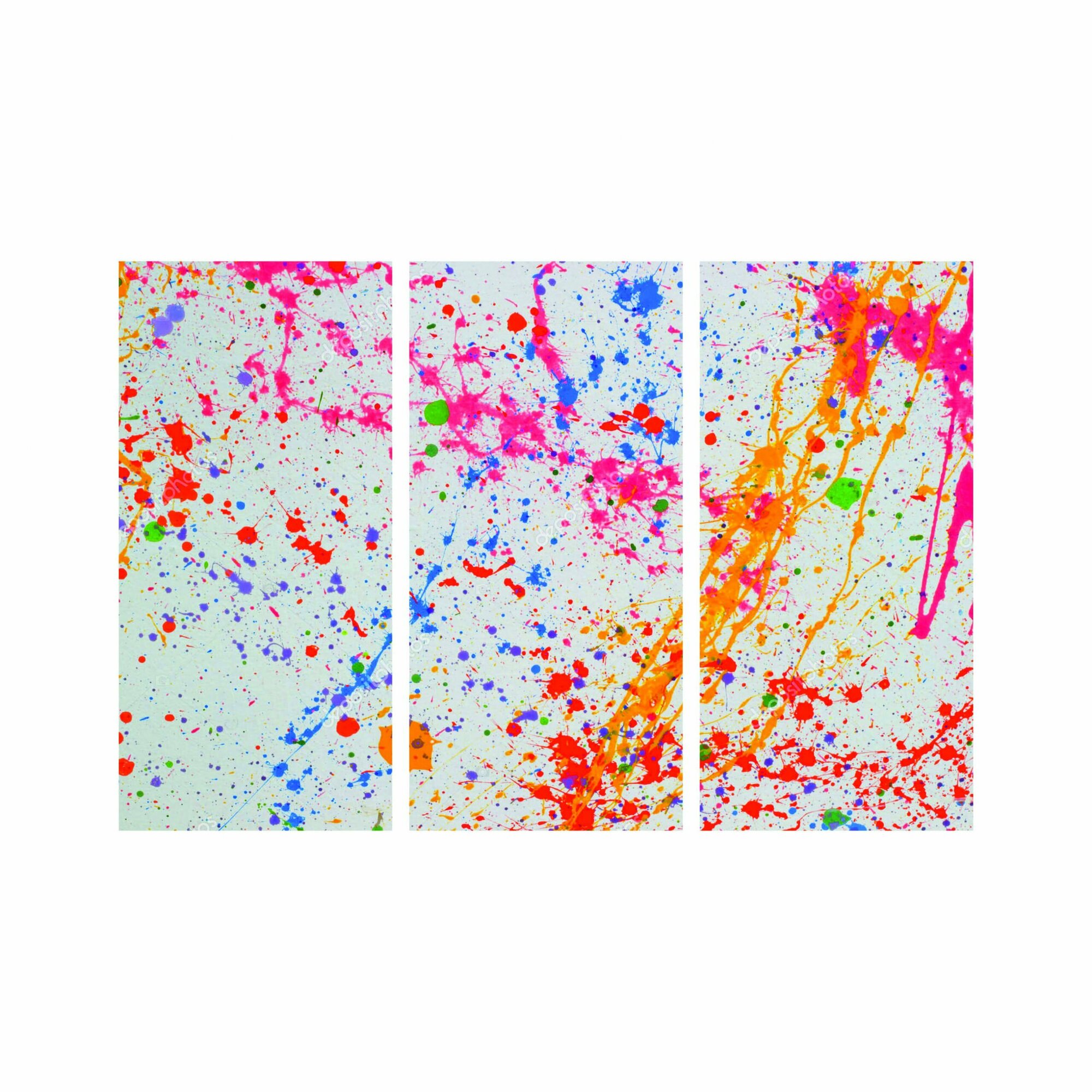 Модульная картина "Цветные пятна 4" (Размер:120х80см (38х80,38х80,38х80))