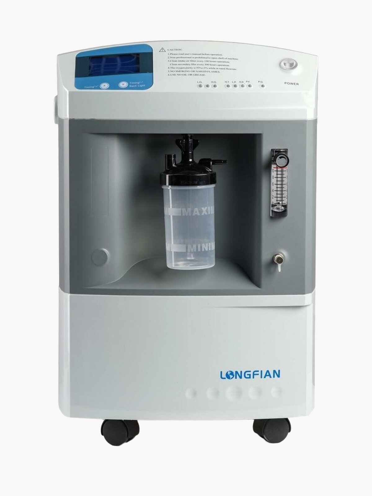 Кислородный концентратор 10 литров Longfian JAY-10 с небулайзером и функцией газоанализатора (с 1-м выходом)